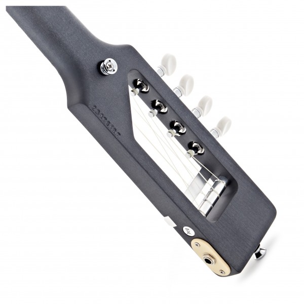 Risa Limited Edition Electric Soprano Uke, Solid Black at Gear4music