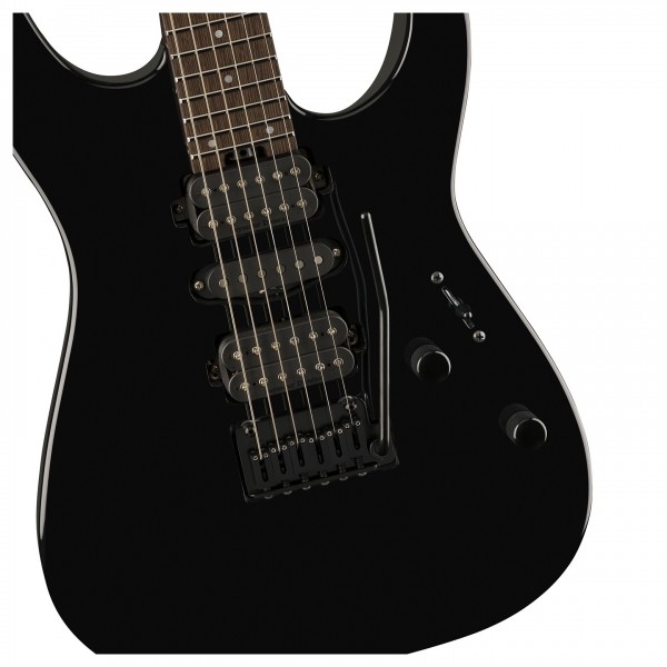 Charvel MJ DK24 HSH 2PT W Mahogany, Wenge Fingerboard, Black at Gear4music