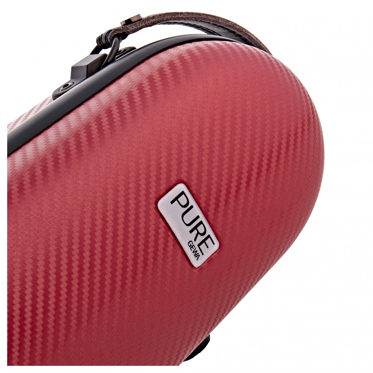 Gewa Pure Polycarbonate Shaped Violin Case, Red - Nearly New at Gear4music