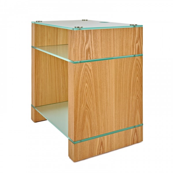 Blok STAX 600X Hi-Fi and Vinyl Rack, Ash Wood and Etched Glass at AV.com