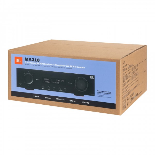 JBL MA310 5.2 Channel 4K AV Receiver, Black at AV.com