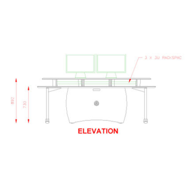 AKA Design ProLite Studio Desk, Maple at Gear4music
