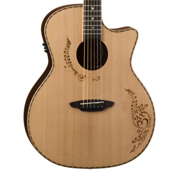 DISC Luna Vicki Genfan Signature Electro Acoustic Guitar at Gear4music
