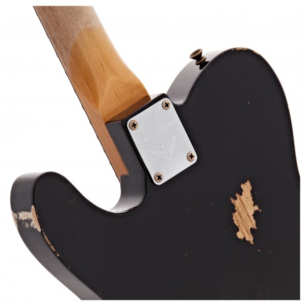 Fender Custom Shop Telecaster Thinline Relic, Faded Black #CZ576345 at ...