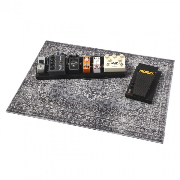 Drum n Base Vintage Persian Pedal & Amp Series Rug, Grey 80cm x 60cm at ...