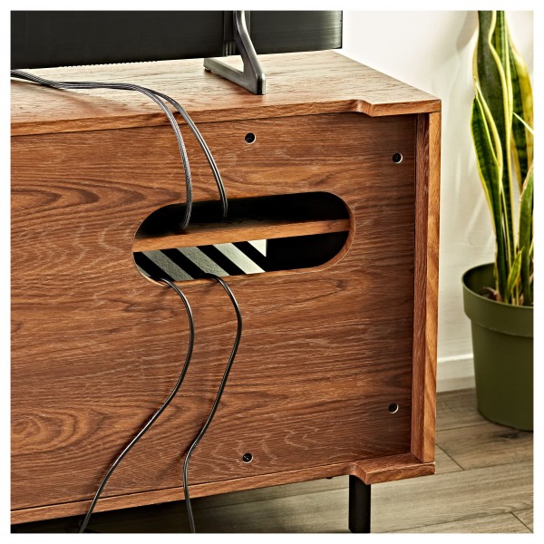 AVCOM Small TV Cabinet Walnut, Custom Bundle at AV.com