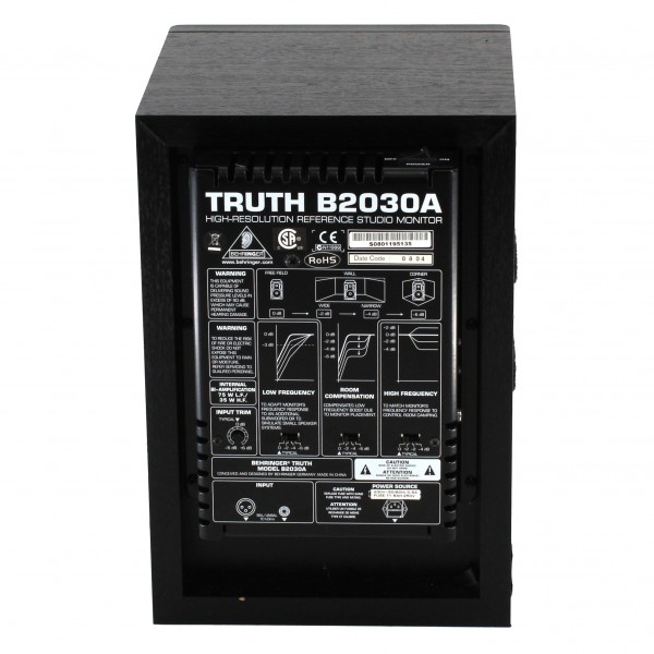 Behringer B2031A Truth Active Studio Monitor, Single - Secondhand at ...