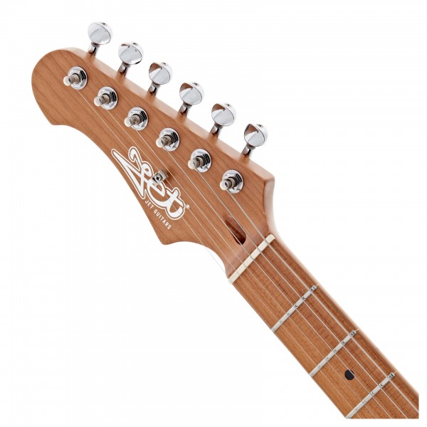 JET Guitars JS-300 Roasted Maple Left Handed, Sea Foam Green at Gear4music