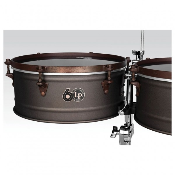DISC LP 60th Anniversary Timbales Antique Bronze finish with Rustic ...