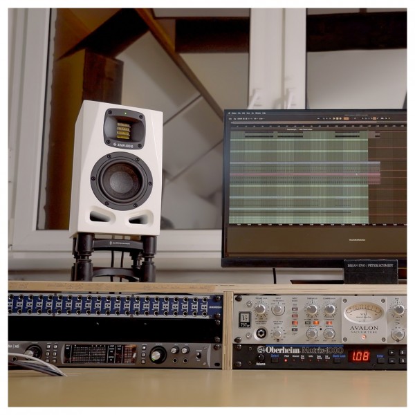 ADAM Audio A4V Active Studio Monitor Pair, White at Gear4music