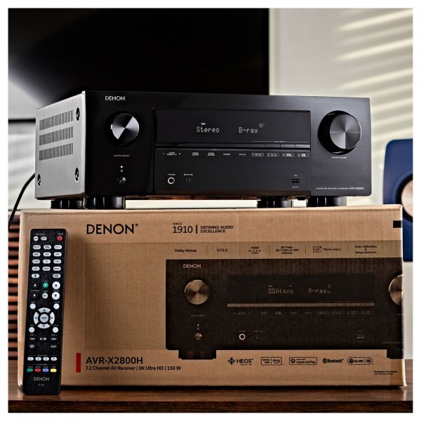 Denon AVR-X2800H AV Receiver, Black at AV.com