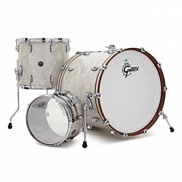 Gretsch Renown Maple 22'' 3pc Shell Pack, Vintage Pearl at Gear4music