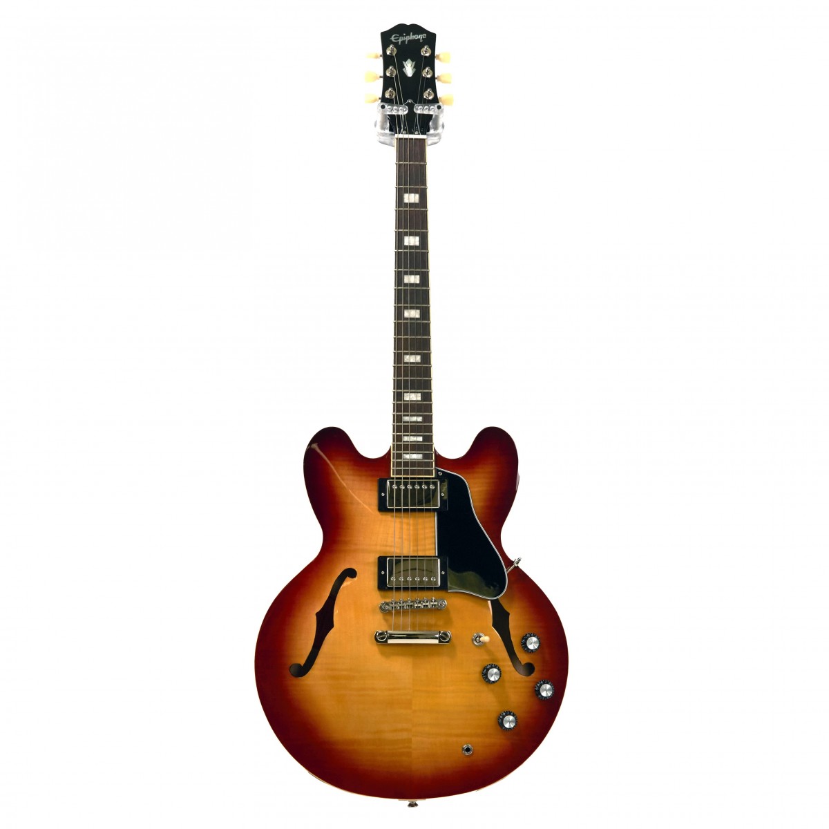 Epiphone ES-335 Figured, Raspberry Tea Burst - Secondhand at Gear4music