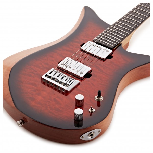 G4M 255 Deluxe Electric Guitar, Tiger Burst at Gear4music