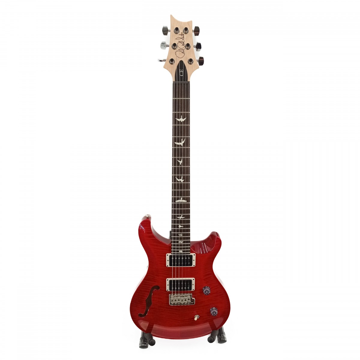 SOLD PRS CE24 Semi Hollow, Scarlet Red #0312015 - Ex Demo at Gear4music
