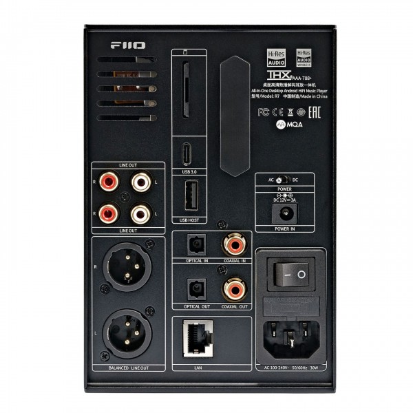 FiiO R7 Desktop Streaming Player and DAC/Amplifier, Black at AV.com