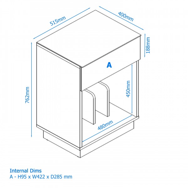 Alphason Element Turntable Stand, White at AV.com