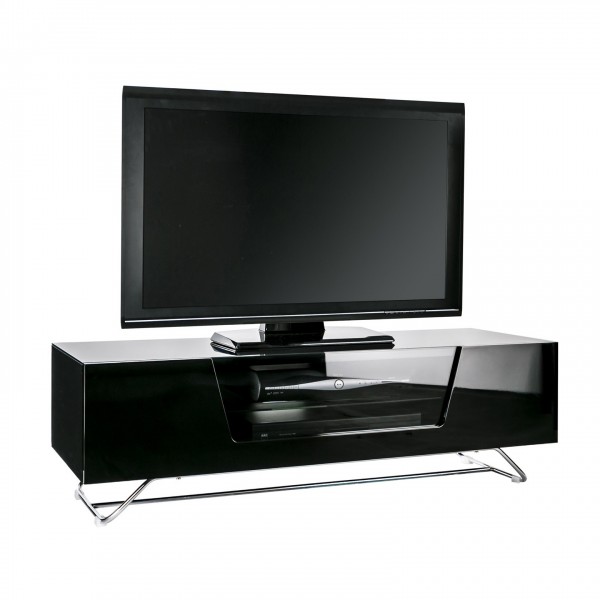 Alphason Chromium 2 1200 TV Cabinet, Gloss Black at AV.com