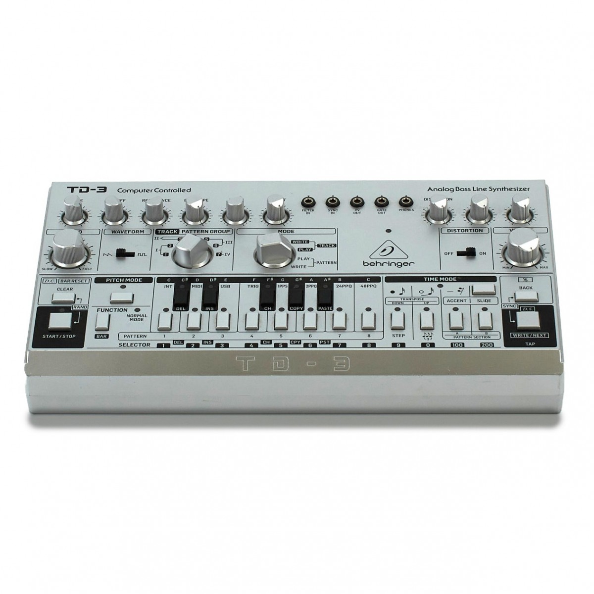 Behringer TD-3-SR Analog Bass Line Synthesizer, Silver - Secondhand at ...