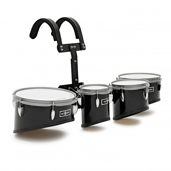 Premier NXT GEN Marching Quad Multi-Tenor Set - 6/8/10/12, Black at ...