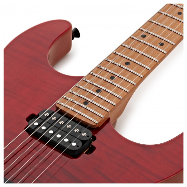 JET Guitars JS-1000 Vulcano Roasted Maple, Flamed Transparent Red at ...