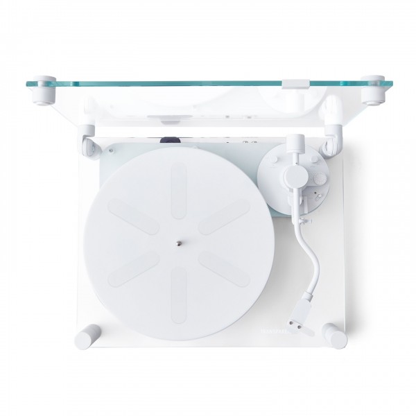 Transparent Turntable, White at Gear4music