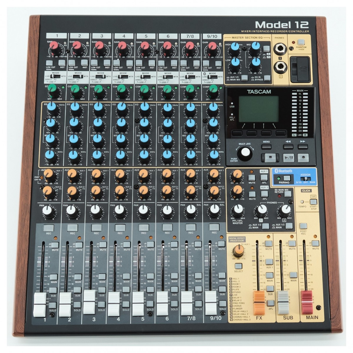 Tascam Model 12 Analog Mixer with Digital Recorder - Secondhand at ...