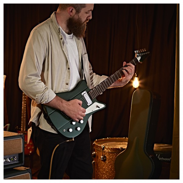 Hartwood Deytona II Electric Guitar, New England Green at Gear4music