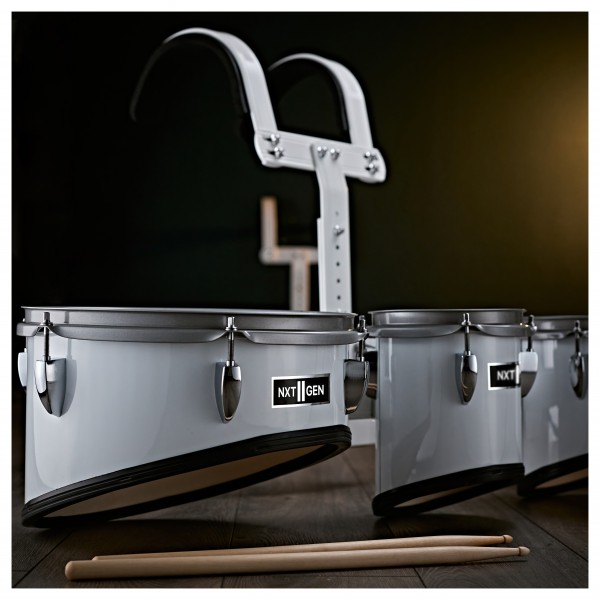 Premier NXT GEN Marching Quad Multi-Tenor Set - 6/8/10/12, White at ...