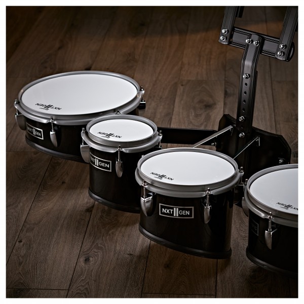 Premier NXT GEN Marching Quad Multi-Tenor Set - 8/10/12/13, Black at ...