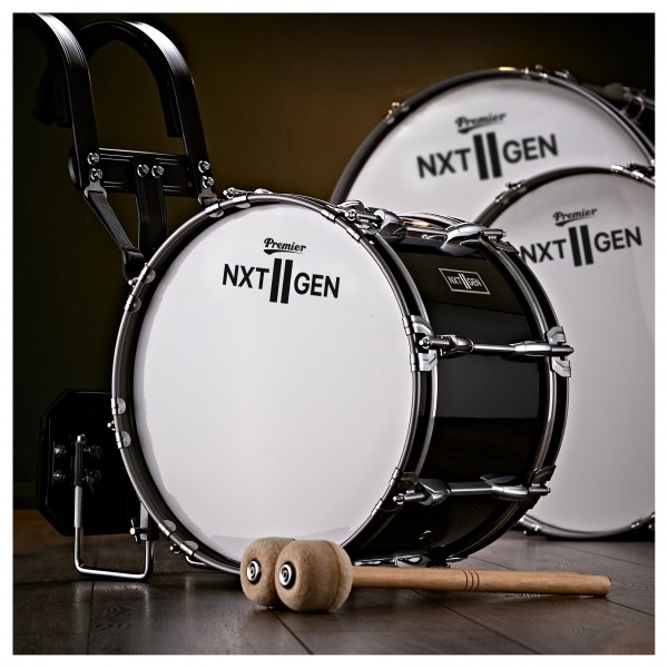 Premier NXT GEN Marching 14" x 10" Traditional Bass Drum, Black at ...
