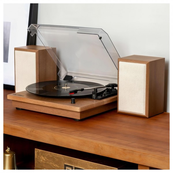 Victrola Montauk Turntable System, Oak at Gear4music