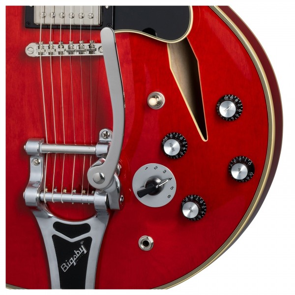 Epiphone Shinichi Ubukata ES-355 Custom Bigsby, Sixties Cherry at Gear4music