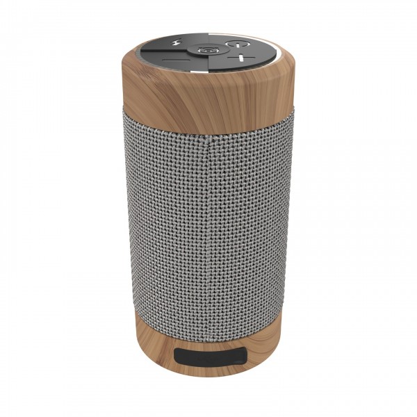 Kitsound Diggit 55 Portable Bluetooth Speaker, Natural Wood at AV.com