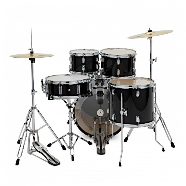 Mapex Comet Series 22'' Drum Kit, Dark Black w/Ride Cymbal at Gear4music
