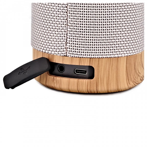 Kitsound Diggit 55 Portable Bluetooth Speaker, Natural Wood at AV.com