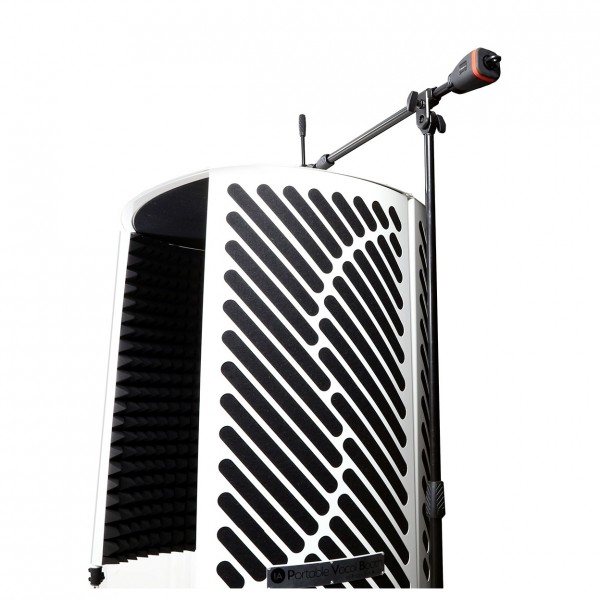 Trojan Pro Overhead Heavy Duty Microphone Stand with Wheels at Gear4music