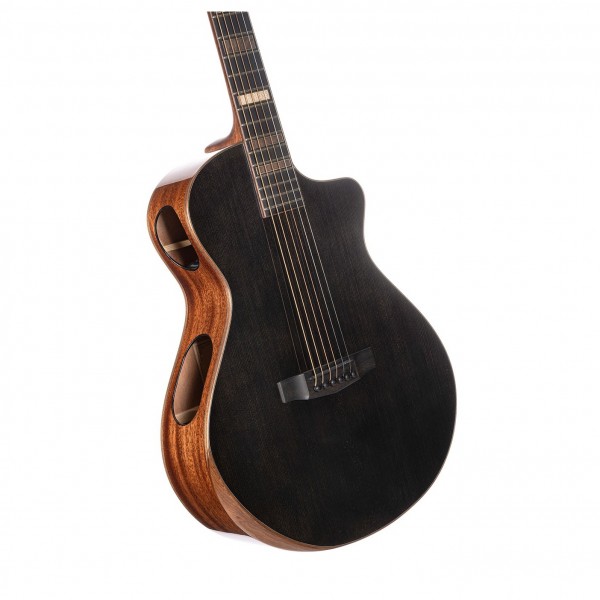 Cort Masterpiece Modern Black Electro Acoustic, Trans Black Gloss at ...