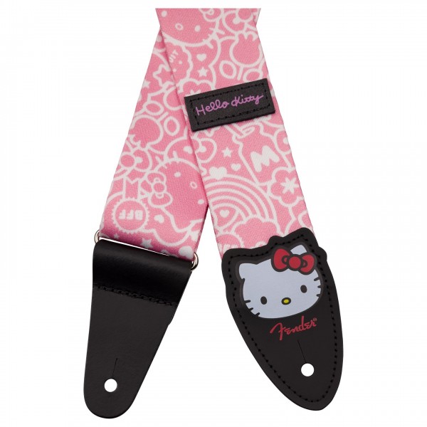 Fender x Hello Kitty Polyester Strap, Pink at Gear4music