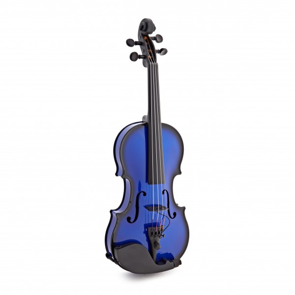 Glasser AEX Acoustic Electric 4 String Violin, Blue at Gear4music