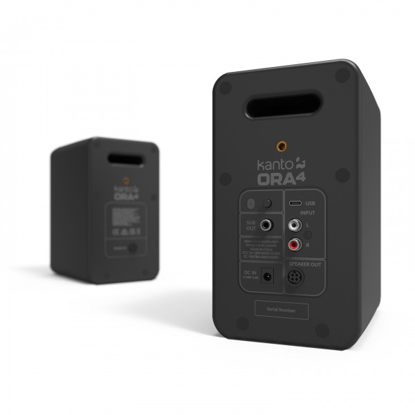 Kanto ORA4 Powered Reference Desktop Speakers with Bluetooth, Black at ...