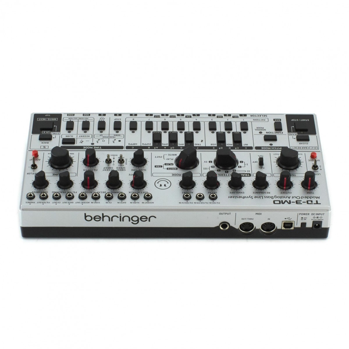 Behringer TD-3-MO Modded Out Analogue Bass Line Synthesizer, Silver ...