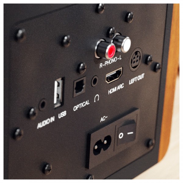 Majority D100 Bookshelf Speakers (Pair), Wood at AV.com