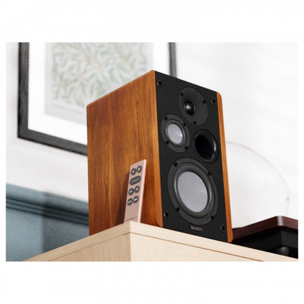 Majority D100 Bookshelf Speakers (Pair), Wood at AV.com