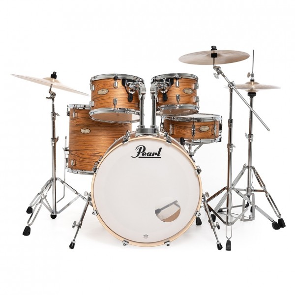 DISC Pearl Decade Maple Pro Drum Kit w/Sabian XSRs, Satin Caramel Veil ...