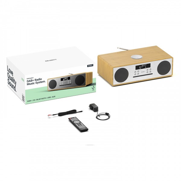 Majority Oakington DAB Radio CD Player and Music System, Oak at AV.com