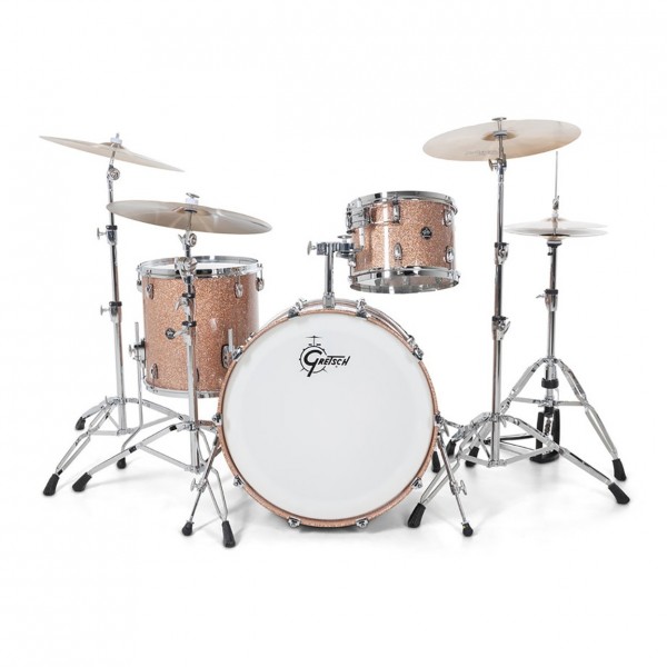 Gretsch Renown Maple 24'' 3pc Shell Pack, Champagne Sparkle at Gear4music