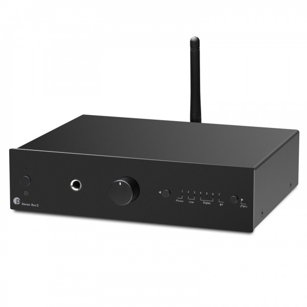 Pro-Ject Stereo Box E Compact Integrated Stereo Amplifier, Black at AV.com