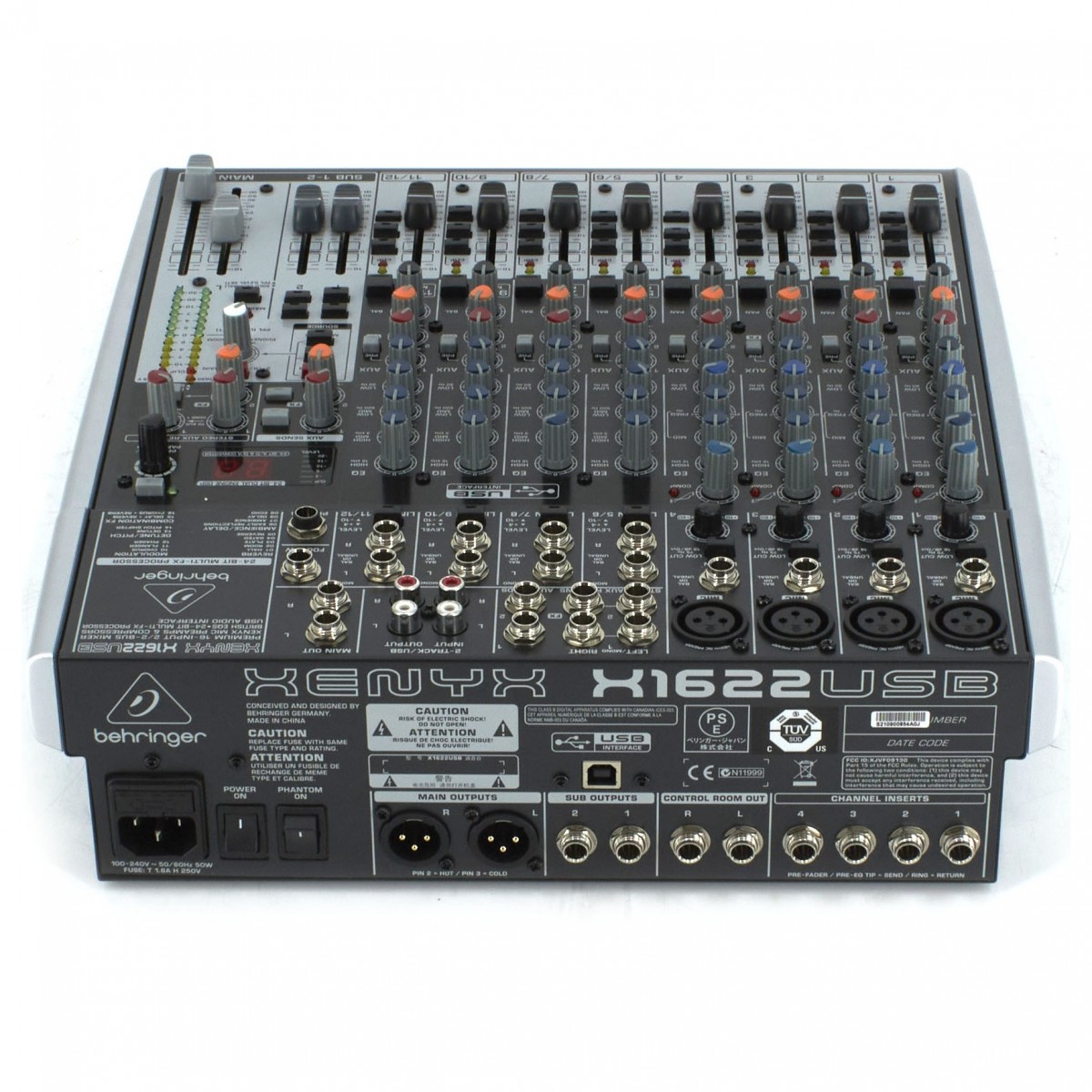 Behringer XENYX X1622USB 12 Channel Analog Mixer - Secondhand at Gear4music