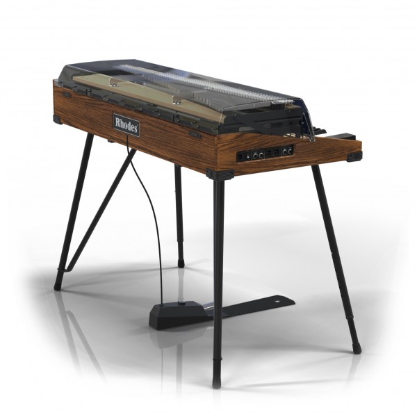 Rhodes MK8 Piano, Deluxe Black with Walnut Case and Smoked Hood at ...